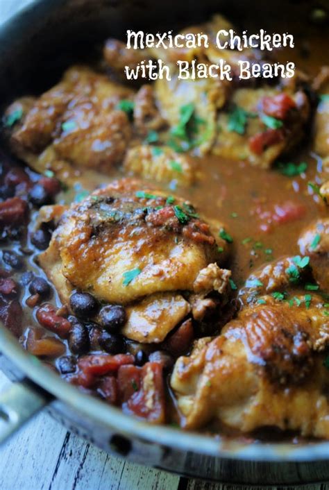 Mexican Chicken Thighs With Black Beans