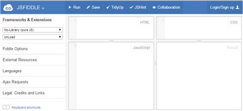 Abc Of The Day Technology Jsfiddle A Good Tool For Html Css And