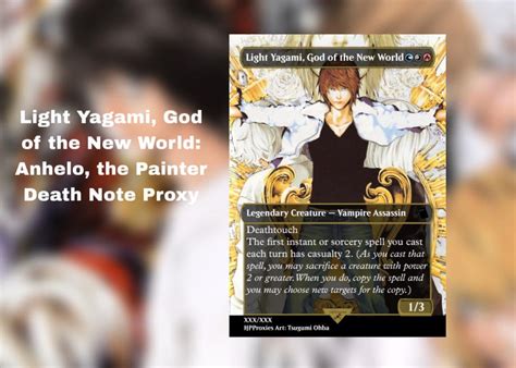 Light Yagami God Of The New World Anhelo The Painter Death Note