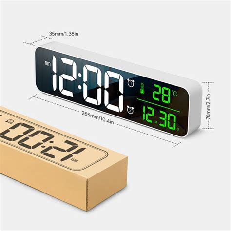 Usb Rechargeable Led Digital Alarm Clocks For Bedr Grandado