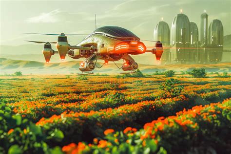 Futuristic Farming Automation Using Drones Over Farm Fields In