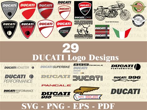 Vintage Ducati Logo Ducati Moto Retro Vintage Servizio Logo Sticker