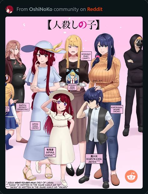 Arima Kana Hoshino Ruby Hoshino Aquamarine Kurokawa Akane And Saitou Miyako Oshi No Ko And