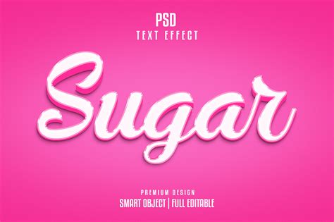 Sugar Text Effect Graphic By Himelgfx Creative Fabrica