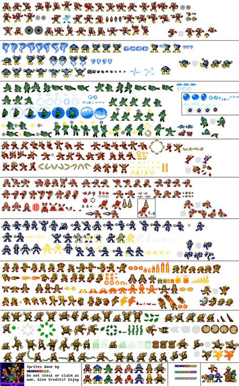 Mega Man 2 Robot Master Sprite Expansion By Megared225 On Deviantart