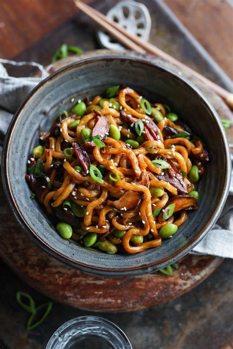 Shoyu Butter Udon Noodles Pick Up Limes