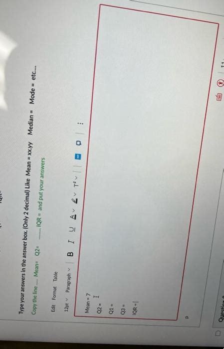 Type Your Answers In The Answer Box Only 2 Decimal