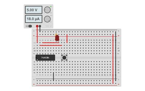 Circuit Design Hex Inverter 74hct04 Tinkercad
