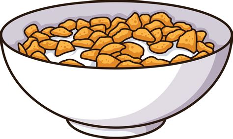 Bowl Of Cereal Illustration 44863484 Vector Art At Vecteezy