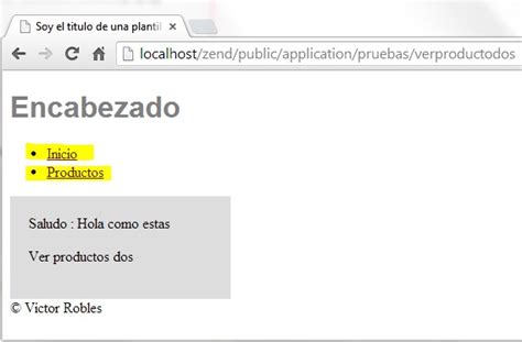 Navegación En Zend Framework 2 Victor Robles Victor Robles