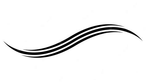 Premium Vector Curve Line Strip Swirl Wave Shape Design Curve Line Energy