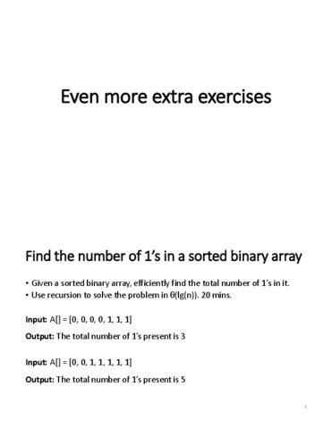 Algorithms Exercices Pdf