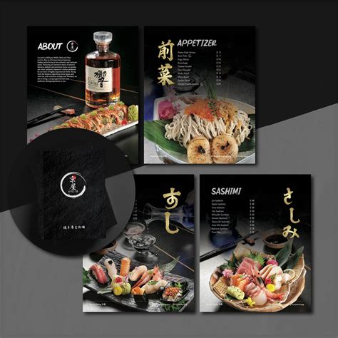 A3 A4 Booklet Menu Design