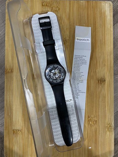 SWATCH Swatch Swiss Watch SR1130SW Black, Men's Fashion, Watches ...