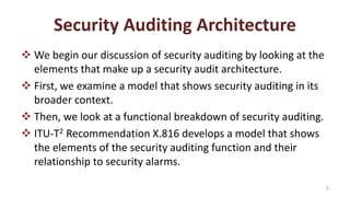 Security Auditing Architecture Pptx