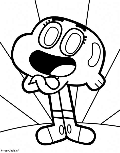 1570524297 Darwin Watterson Gumball Coloring Page