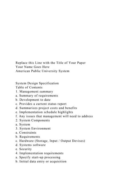 Network Design Proposalprepared Foruniversity Of Docx