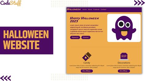 🎃 Halloween Website Tutorial Html Css Bootstrap 👻 Youtube
