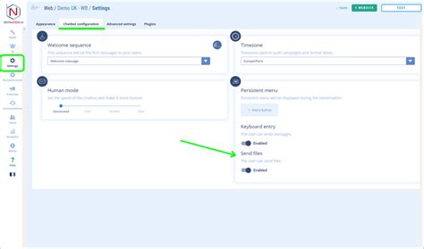 Sending A File To The Chatbot Web Chatbot Botnation Support