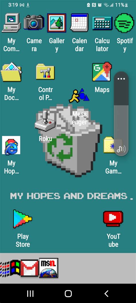 Saw Some Windows 98 Themes With Klwp I Dont Have It Sense It Costs Money So I Made My Very Own