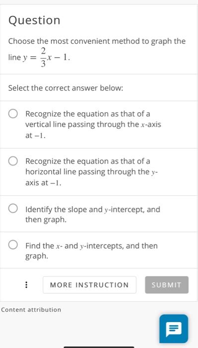solved question choose the most convenient method to graph
