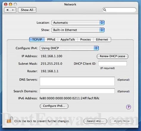Setting A Static Ip Address In Mac Os X 104