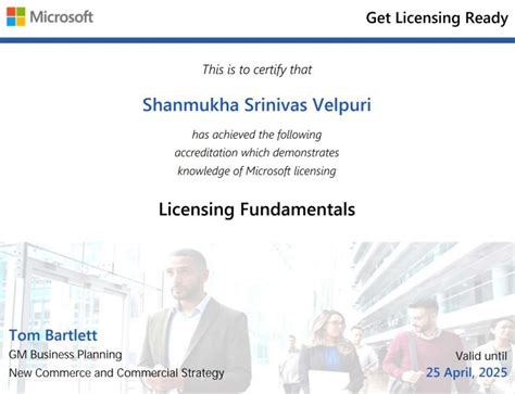 Im Happy To Share That Ive Obtained A New Certification Microsoft Get Licensing Ready From