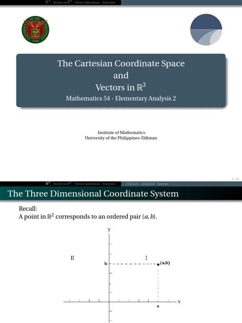 Pdf 13 Cartesian Space And Introduction To Vectors Handout