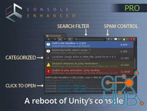 Unity Asset Console Enhanced Pro
