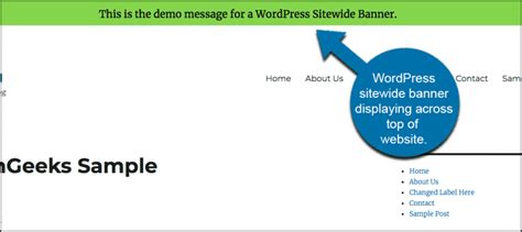 How To Display A Sitewide Notice On A WordPress Website GreenGeeks