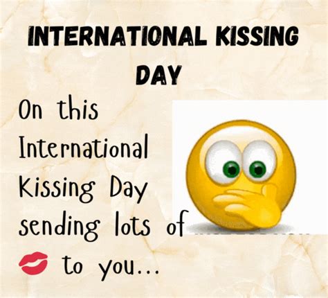 Sending Lots Of Kisses Free International Kissing Day Ecards 123