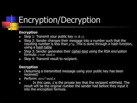 PPT RSA Encryption Cryptography PowerPoint Presentation Free Download ID 5586072