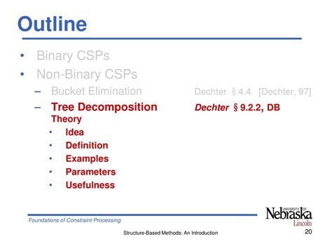 Structure Based Methods Foundations Of Constraint Processing Ppt Download