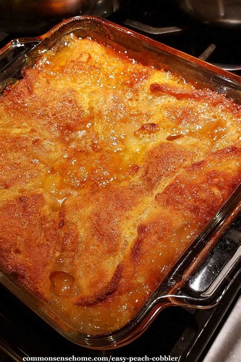 Old Fashioned Peach Cobbler Recipe With Canned Peaches Dieter24