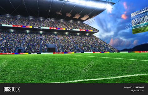 Full Soccer Stadium 3d Image And Photo Free Trial Bigstock