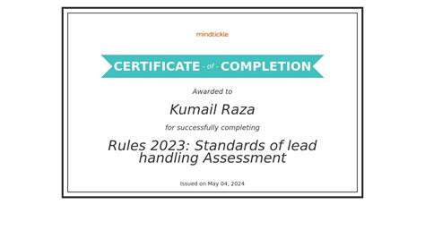 Kumail Raza On Linkedin Successfuly Completed Lead Handling Assessment At Dreamport