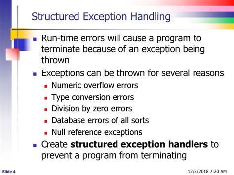 Part B Structured Exception Handling Ppt Download