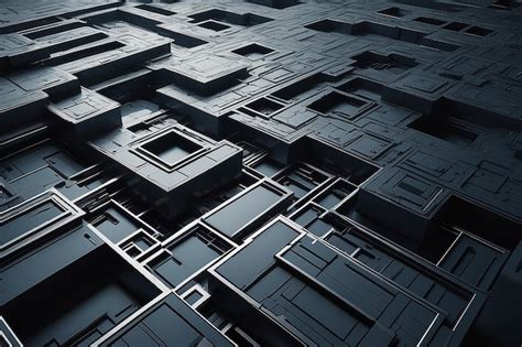 Premium Photo Abstract Geometric Technological Background