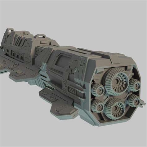 3d Printable Colossus Class Supercarrier By Lee Mccoll