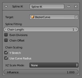 Spline IK Constraint Blender Manual