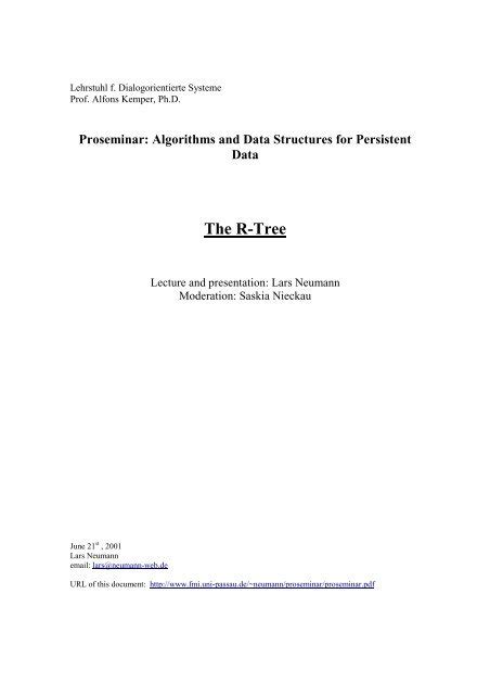 4 Derivatives Of The R Tree Vlsi Cad Laboratory