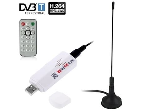 Stick USB DVB T avec télécommande et fonction radio FM support H MPEG encodage MPEG