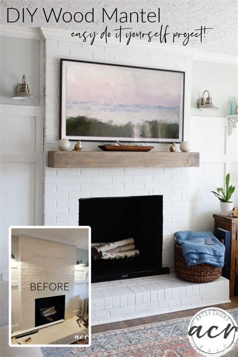 Diy Wood Beam Fireplace Mantel The Best Picture Of Beam