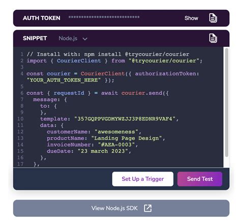 how to integrate courier email notifications in a next js invoicing app