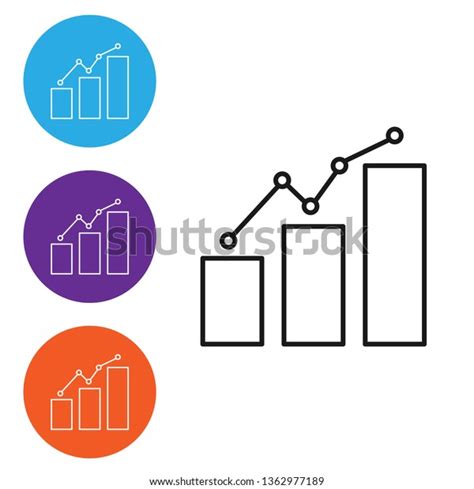 Liner Illustration Four Styles Graph Icon Stock Vector Royalty Free 1362977189 Shutterstock