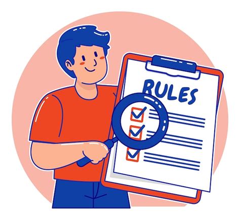 Premium Vector Cartoon Man Explaining The Rules