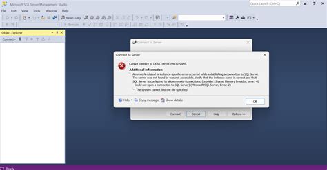 connect to server cannot connect to