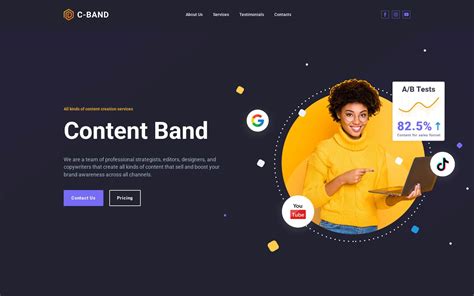 3 Plantillas de páginas web de editor gratuito Weblium