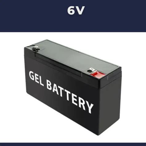 6v Battery Type Size And Characteristics