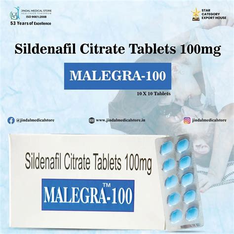 Sildenafil Citrate Tablet 100 Mg At Best Price In New Delhi By Jindal